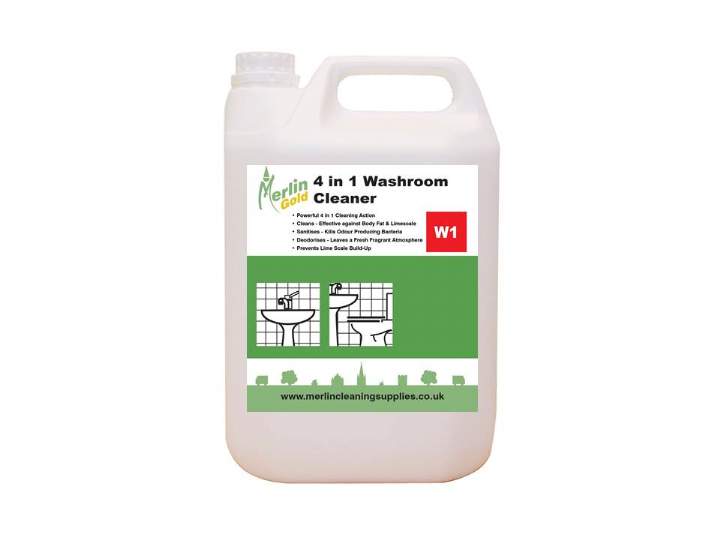 MERLIN W1 4 in 1 WASHROOM CLEANER - 5ltr | Cleaning Supplies
